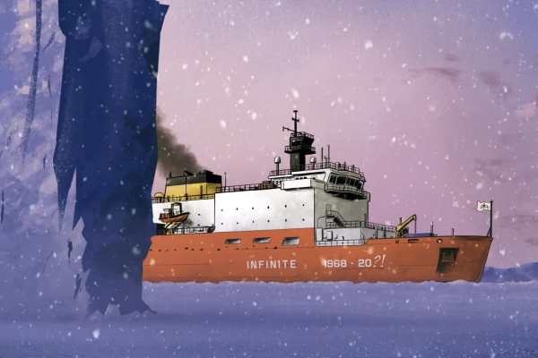 Znany lodołamacz w nowym teledysku legendarnej grup rockowej Deep ...